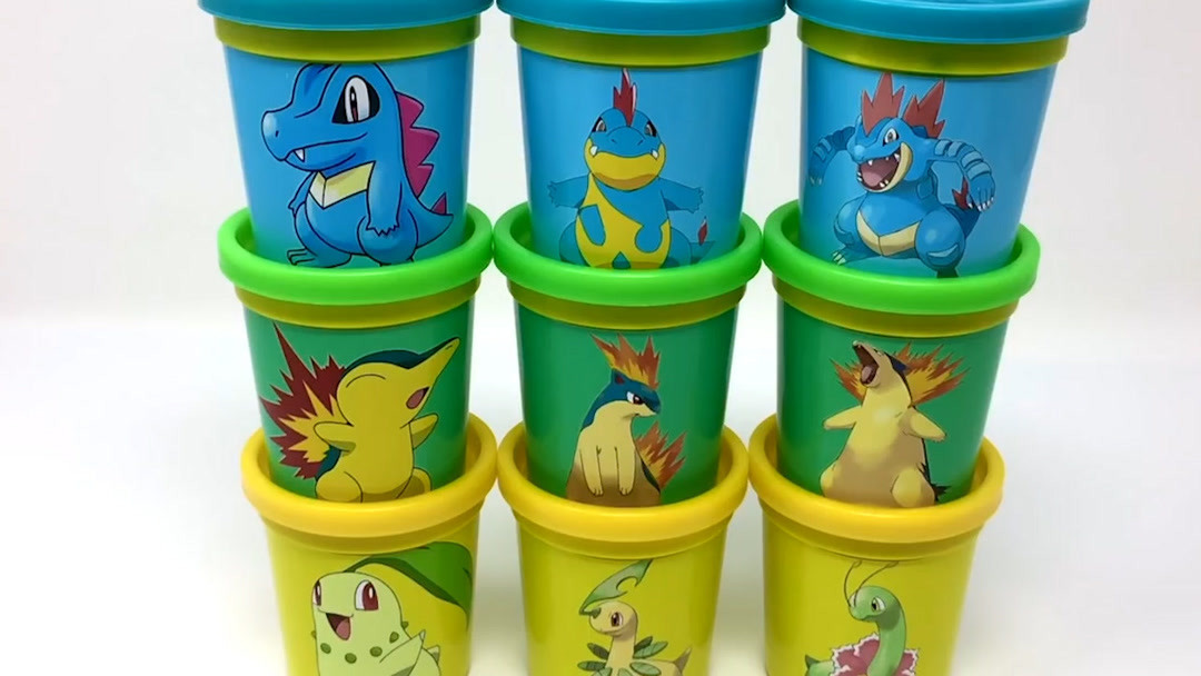 精灵宝可梦儿童彩泥玩具,手工制作精灵模具动物玩偶