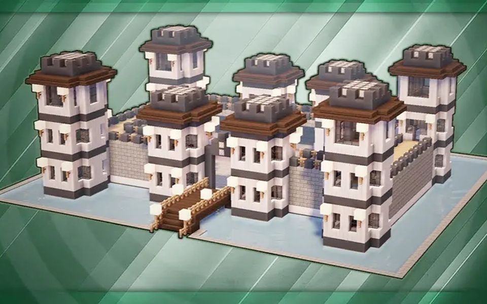 我的世界:“妈妈我想在MC建一座城堡!””建!这座够吗?“