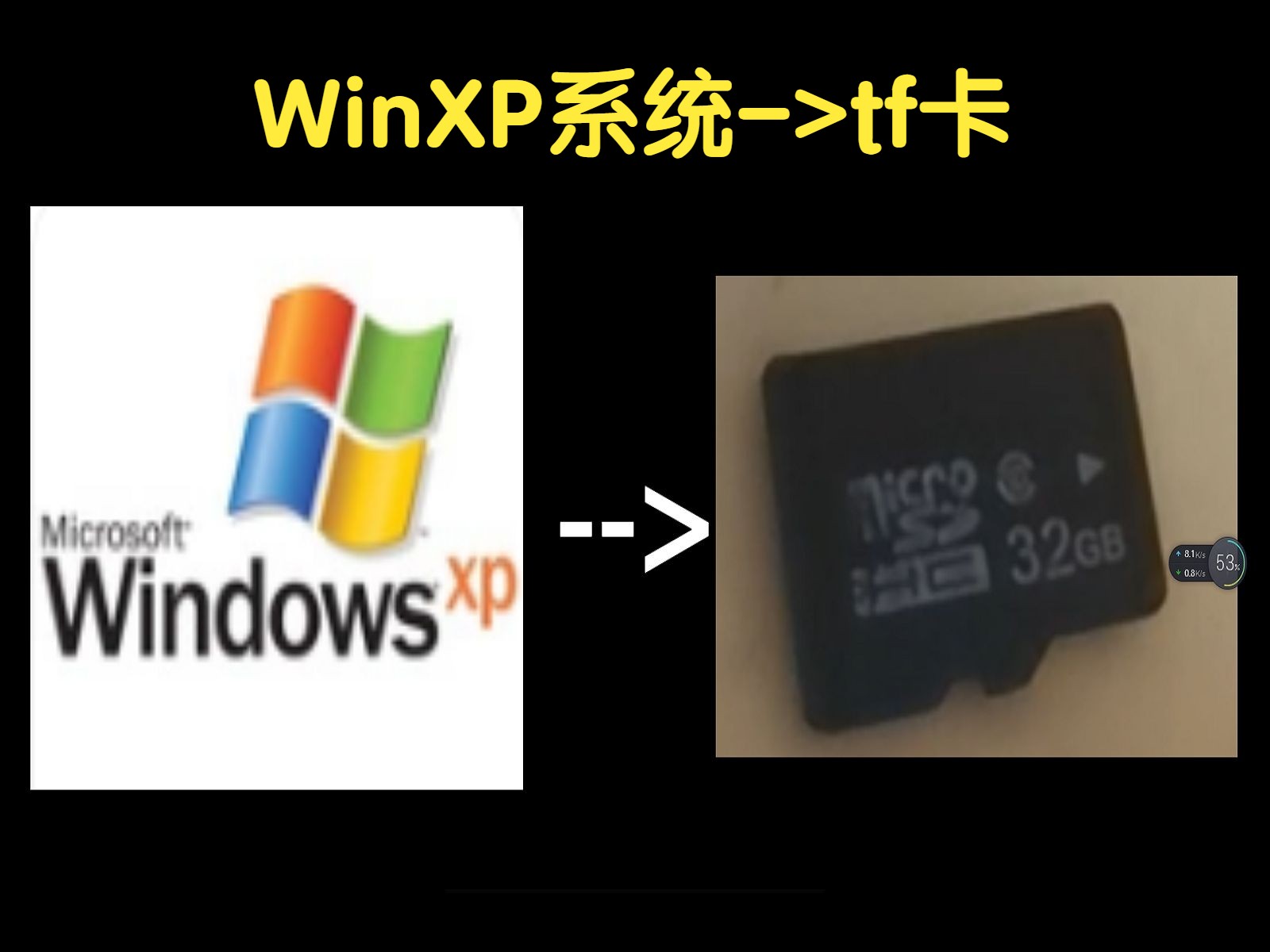 将WinXP系统装到TF卡中,速度能有多慢