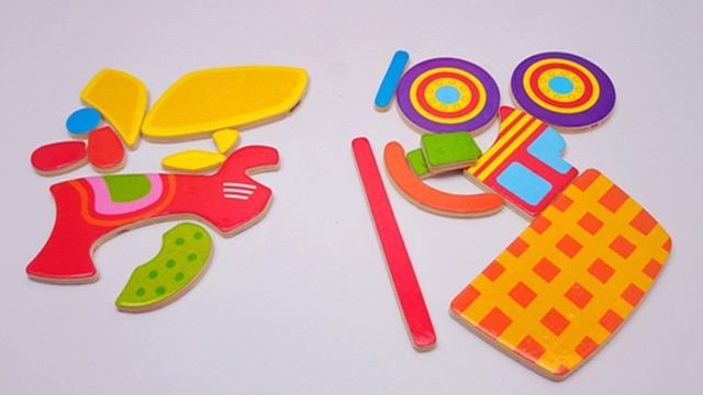 积木拼搭,工程车卡车和飞机