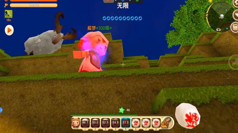 迷你世界神奇宝贝生存:找到神兽炎帝与超梦