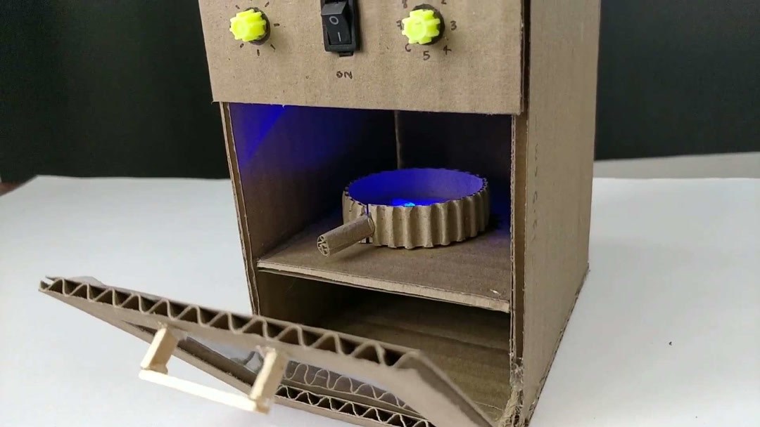 手工DIY创意小发明看手工大神怎么用纸板玩转微波炉