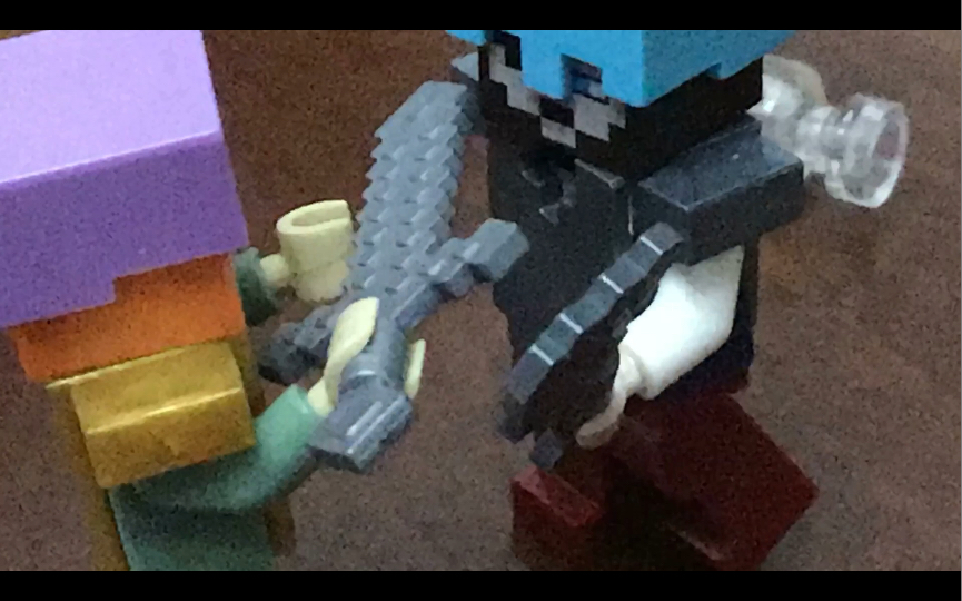 我的世界积木动画打斗练习2