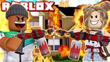 小飞象解说 Roblox燃烧模拟器 超强火焰喷射器!把自己家给烧了?