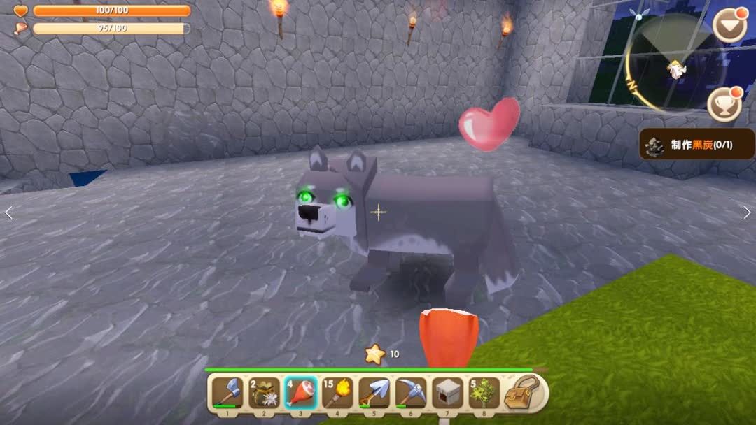 迷你世界-驯服小狼,就叫你小灰灰吧 半仙解说