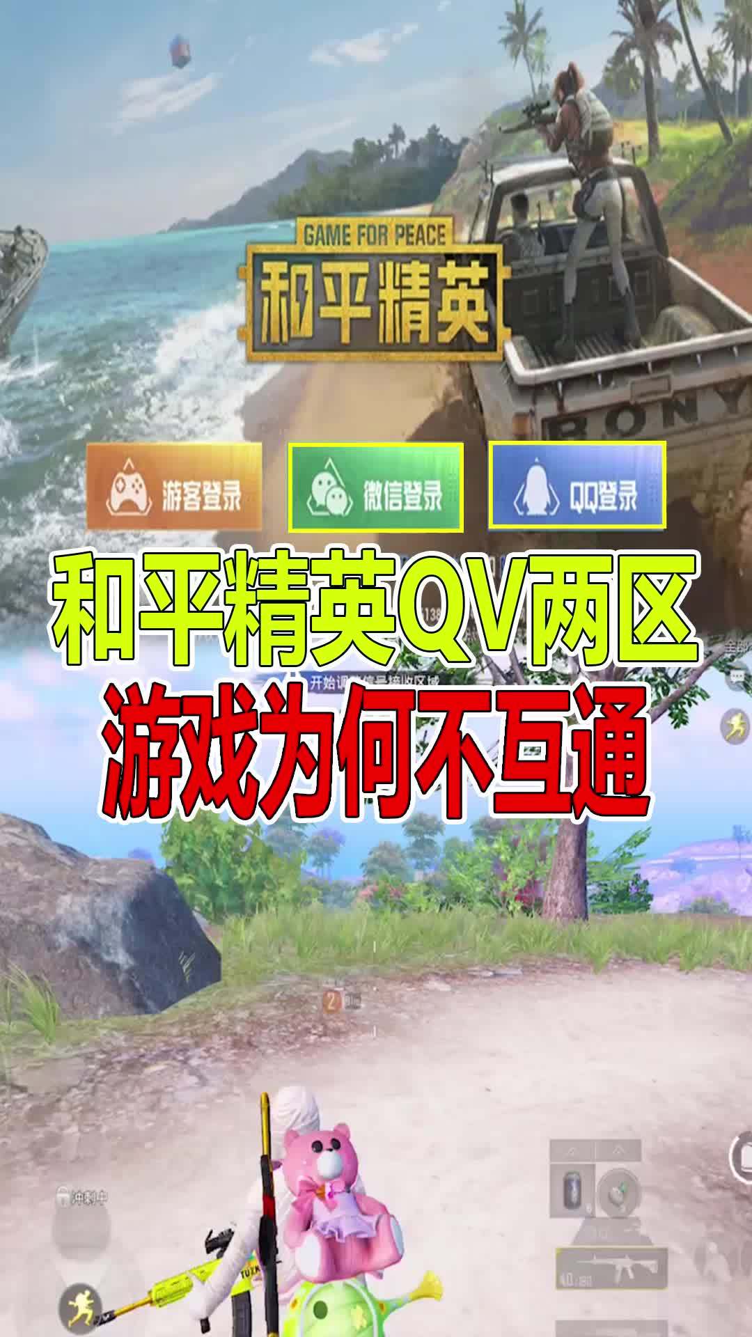和平精英:吃鸡QQ和VX两个区,游戏为何不互通