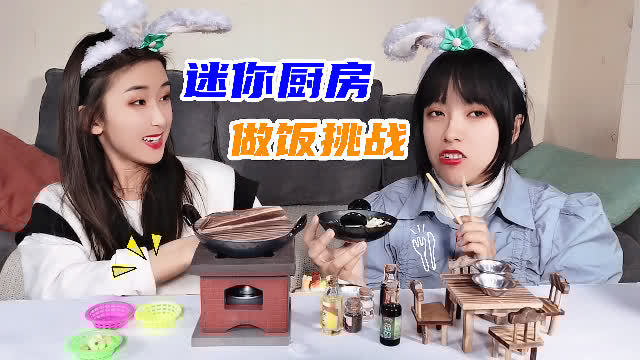 挑战用迷你厨房做饭,三菜一汤荤素搭配,煎猪排看着都流口水