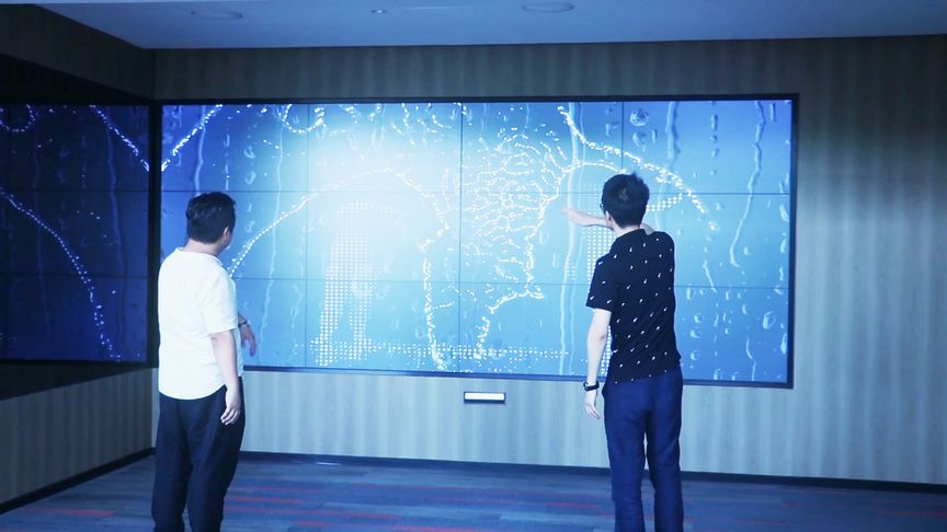 水流效果体感交互展示DEMO