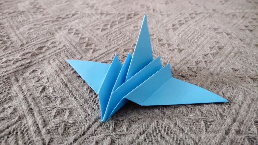 很酷的飞机模型折纸教程,两分钟轻松学,小朋友最爱