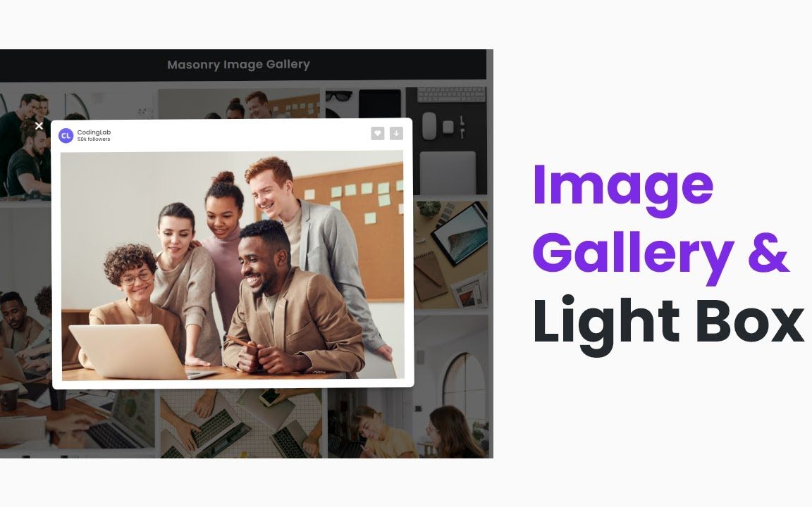 【代码】使用HTML CSS和JavaScript的Lightbox响应图像库