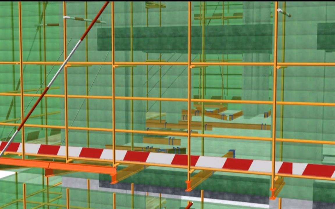 BIM技术应用7——防水节点及脚手架施工方案视频