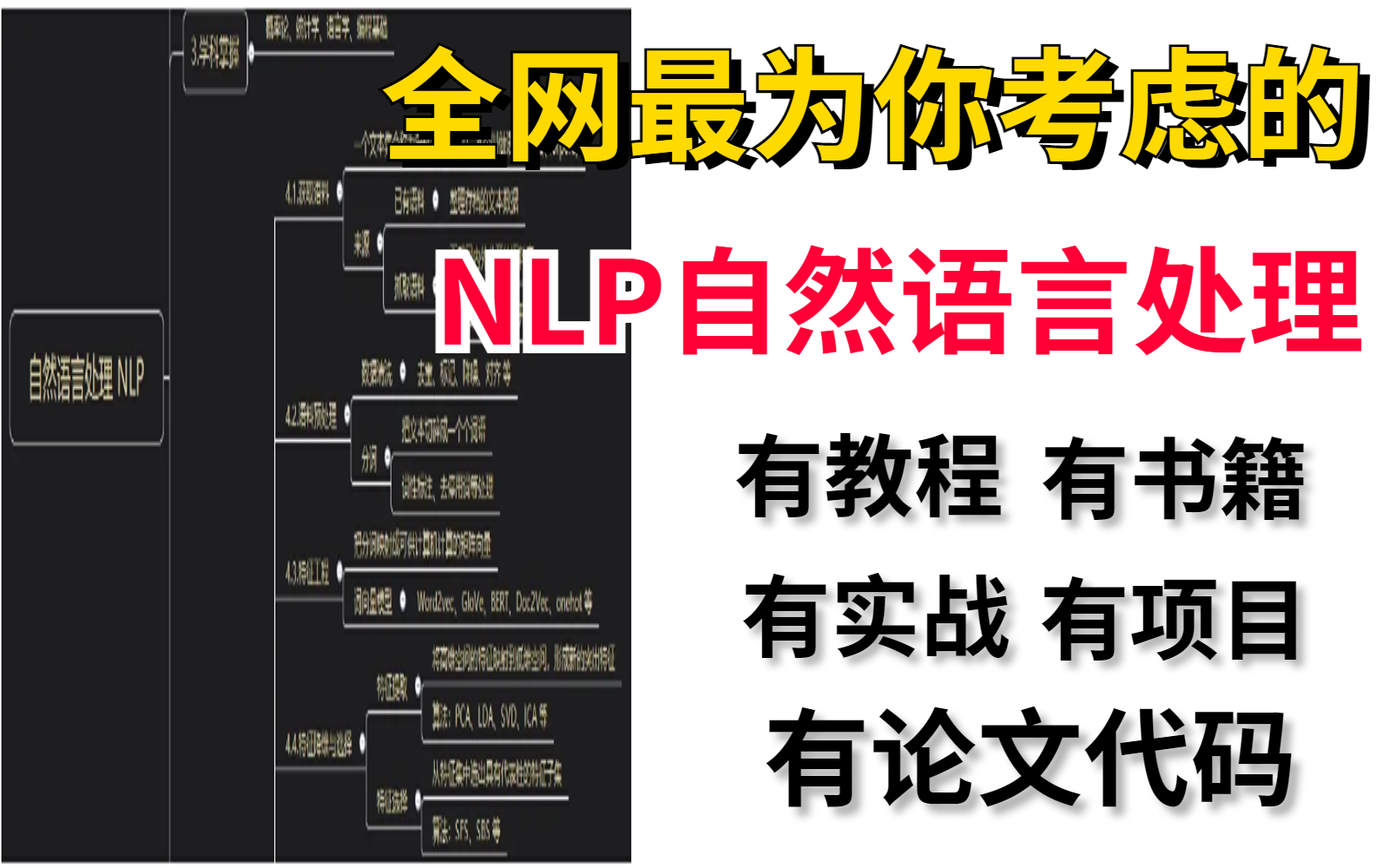 ...学习NLP自然语言处理全套视频教程,涵盖核心知识点,全程干货,无废话!