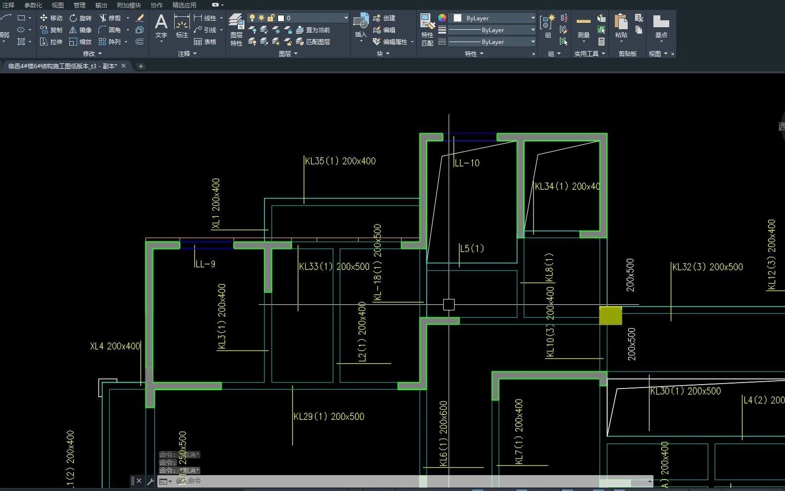 CAD秒算工程量系列,梁线断开时的处理方法