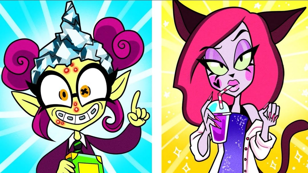 高中生动画:书呆子VS热门学生,疯狂学校生活状况!