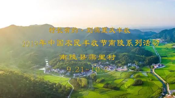 2019年中国农民丰收节南陵系列活动暨安徽省首届大学生稻田音乐节