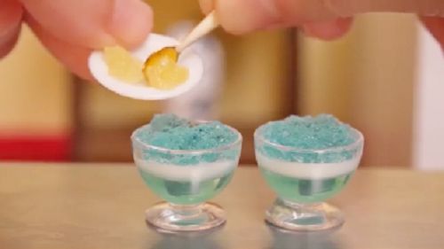 超迷你的小果冻!太可爱了吧!果然还是城里人会玩