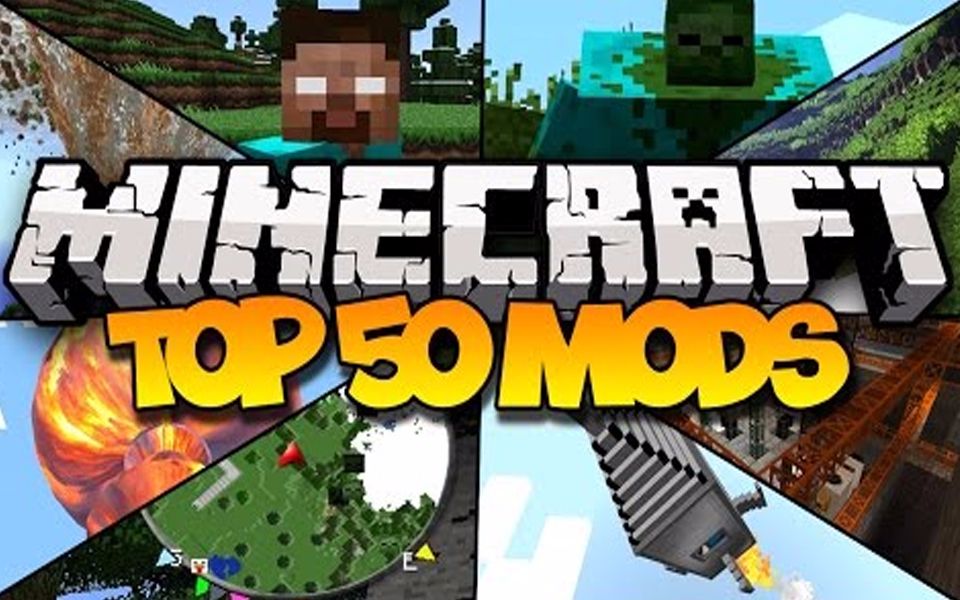 【我的世界】模组 | 50个不错的Mods - TOP 50 MINECRAFT MODS! (...