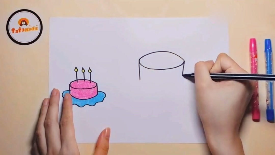 蛋糕简笔画教程-趣味分布画大全
