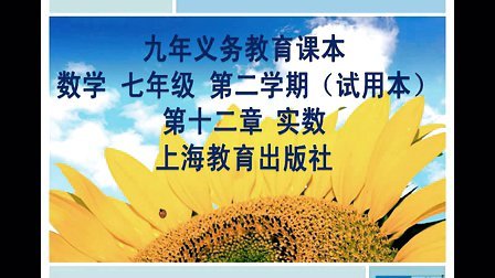 上海教育出版社初中数学七年级下学期第十二章实数的开方习题