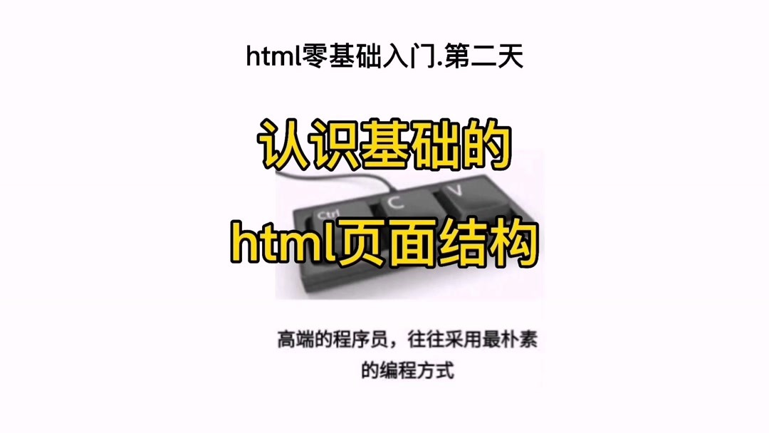 零基础自学入门前端编程开发技术之html02