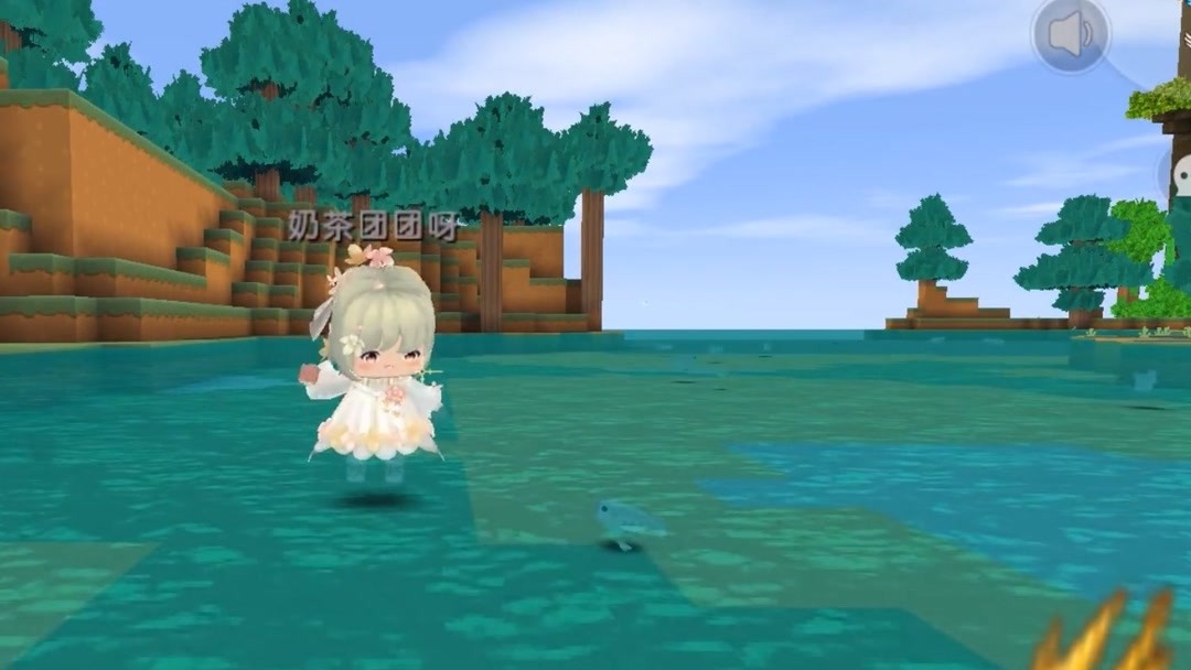 迷你世界:只要不移动就会着火