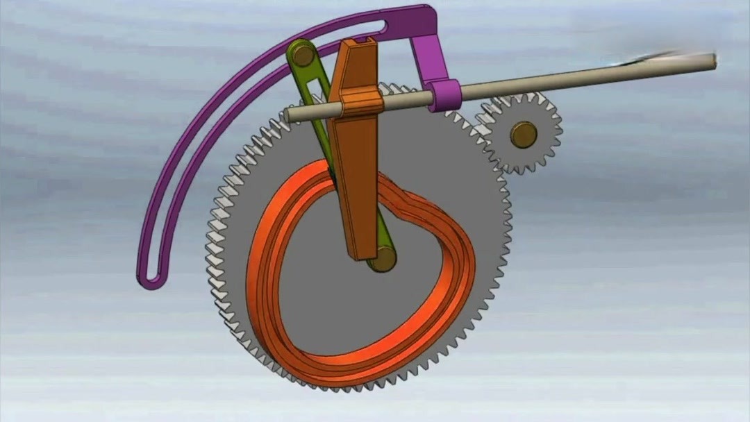 这个往复运动机制设计的很直观,运行原理一看就明白!