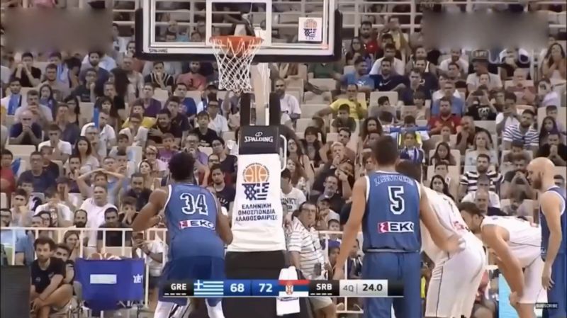 男篮世界杯热身赛:希腊 VS 塞尔维亚,字母哥全场20分集锦!
