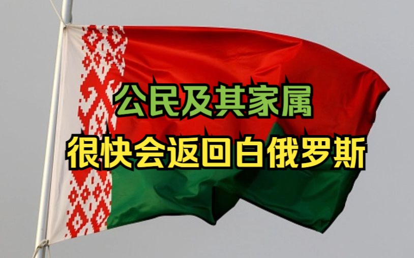 白俄罗斯在俄等国协助下组织公民撤离加沙