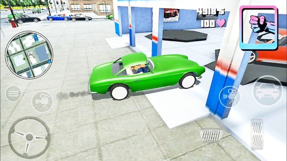 奇趣卡通 模拟驾驶警车轿车小游戏