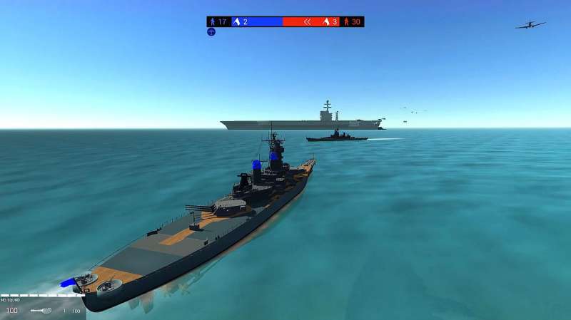 战地模拟器:二战的超级战舰,这舰炮伤害非常高!