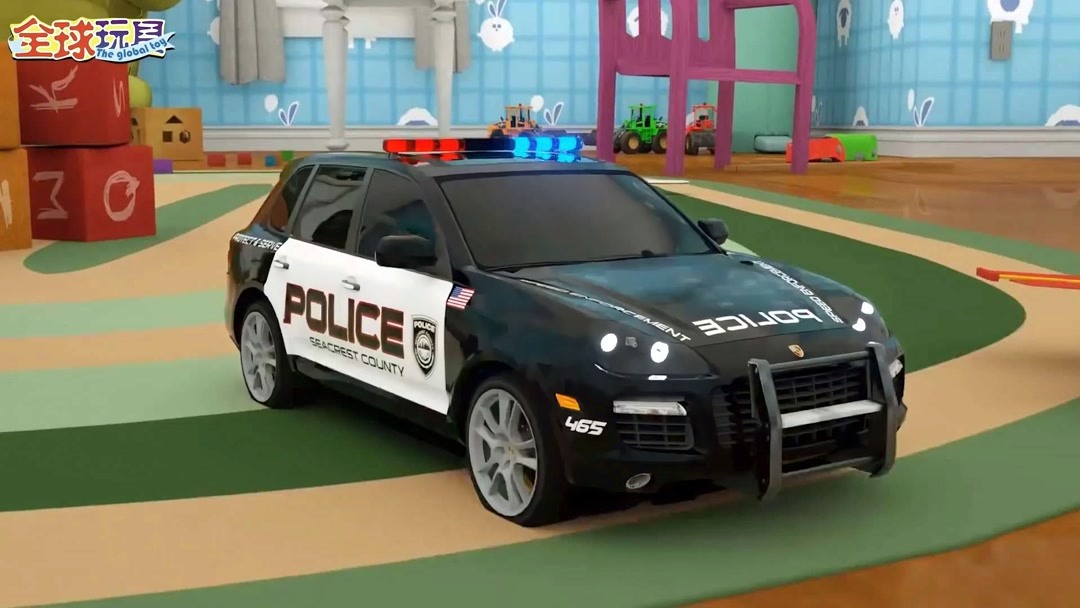 儿童卡通动画,汽车变形新组装