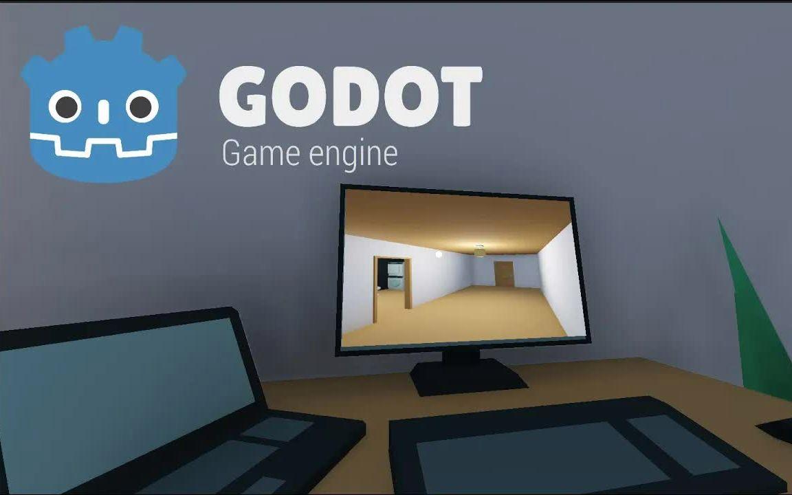 Godot 4 中文教程:1分钟制作闭路电视风格的3D摄像机监控系统