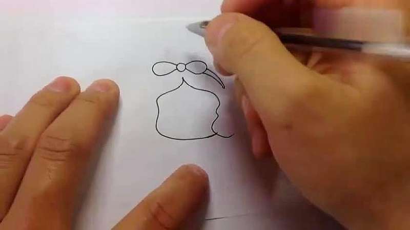 白雪公主的简笔画,简单画法