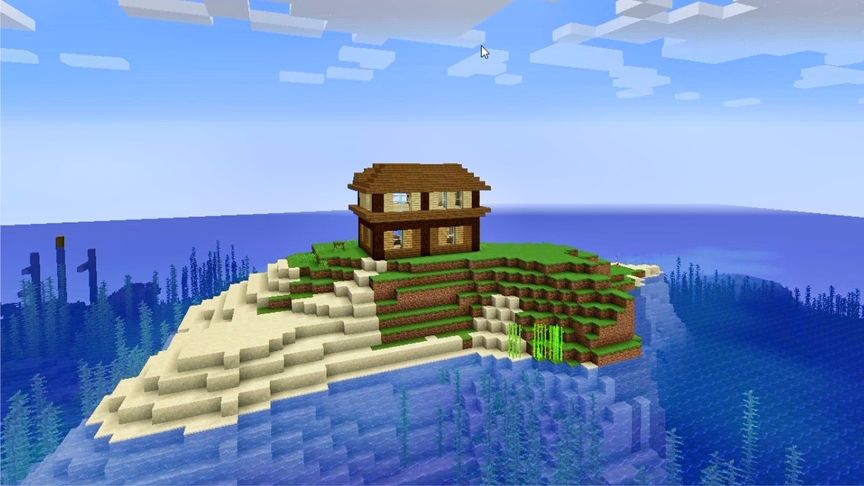 我的世界建造第一期:生存小木屋外观