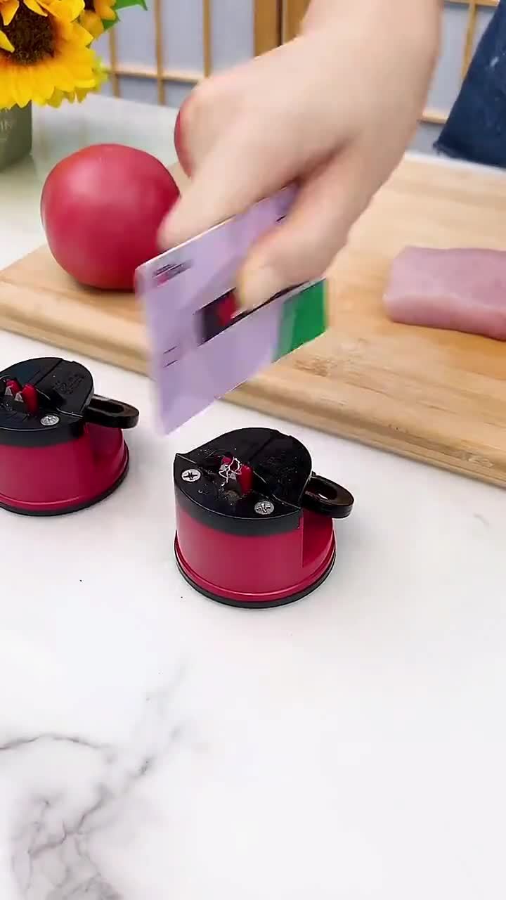 家用快速磨刀器小巧方便再也不用因为刀太钝切不动菜上火了好物推荐...