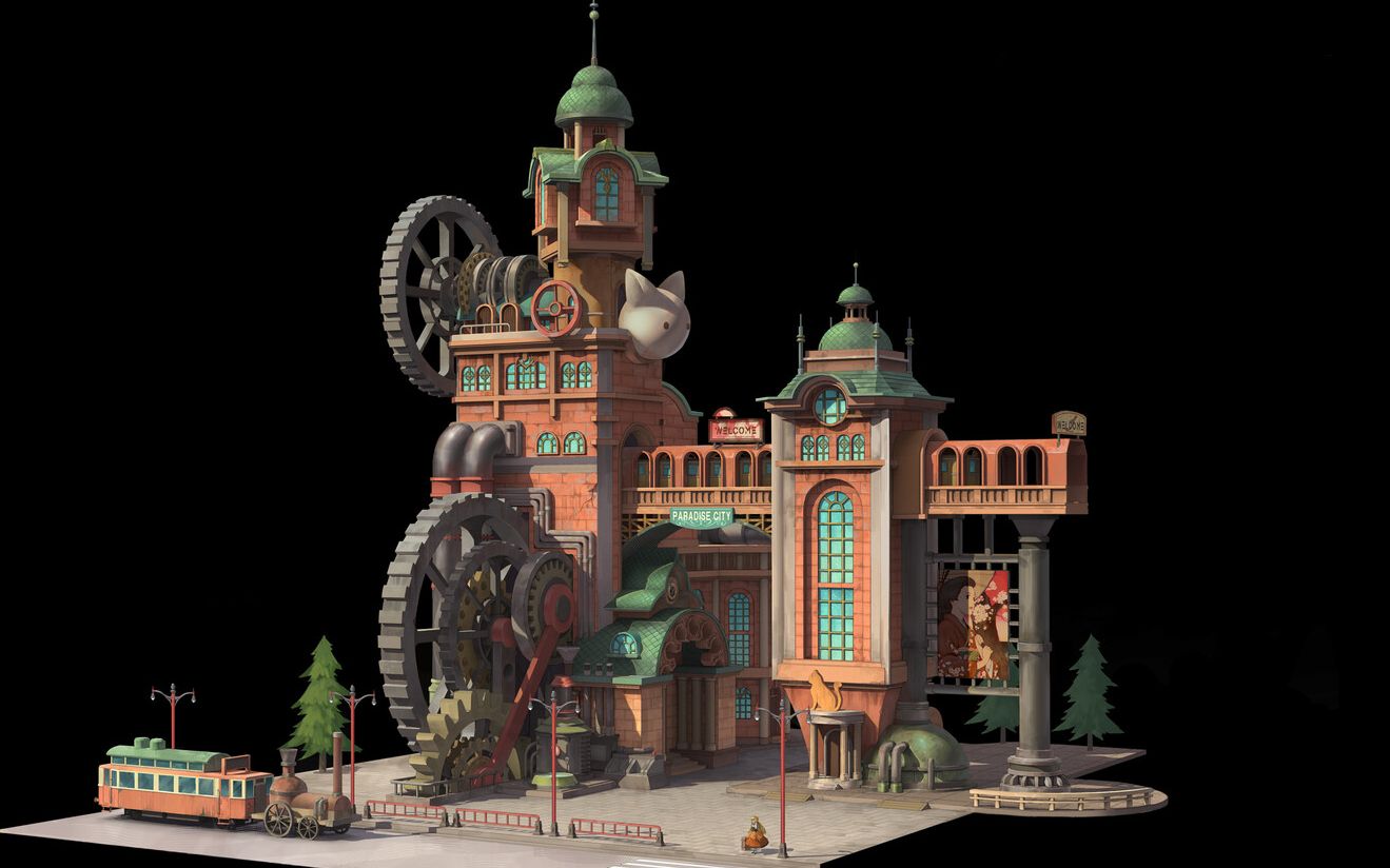 【3Dmax场景建模】风格化房子制作,零基础场景搭建