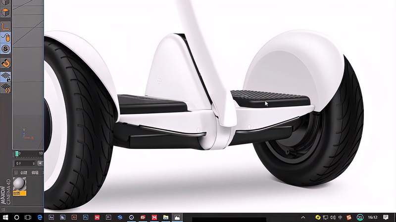 C4D建模从入门到实战全套视频教程-C4D多边形建模,平衡车案例Ⅰ07