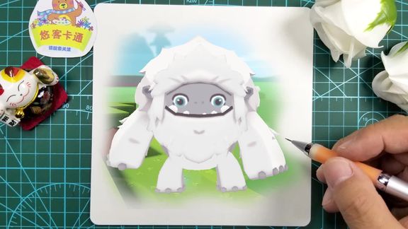 迷你世界中出现雪人奇缘大毛的皮肤,还等什么?让我们快画一下