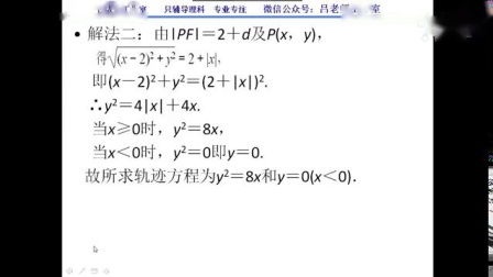 高中数学提分速成7 轨迹方程的求法_标清