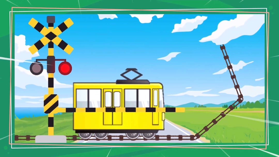 铁路火车动画 第4季 第49集 弯曲的轨道与火车