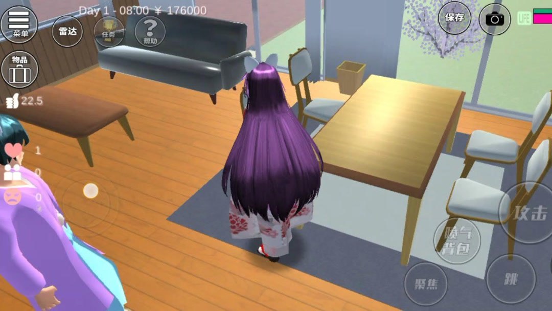 樱花校园模拟器如何放置食物