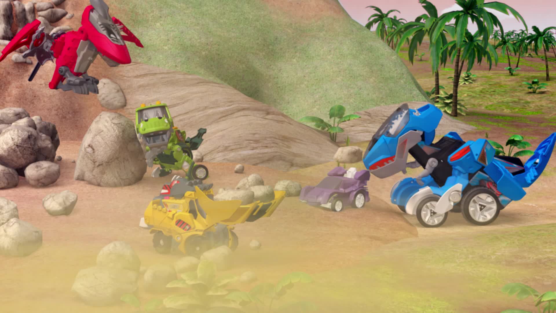 变形恐龙动画片 拯救小熊 全集-1