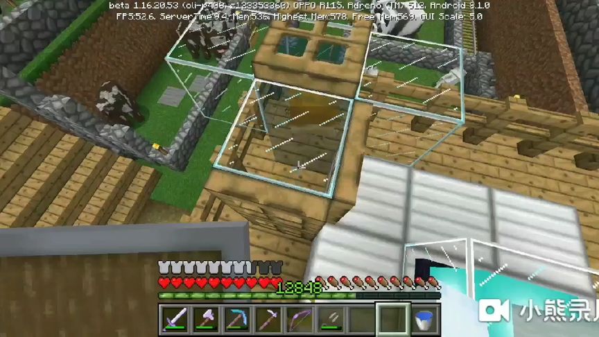 我的世界基岩版:我肝吗(除了末地传送门是用指令拿的ߌ�ߌ�)