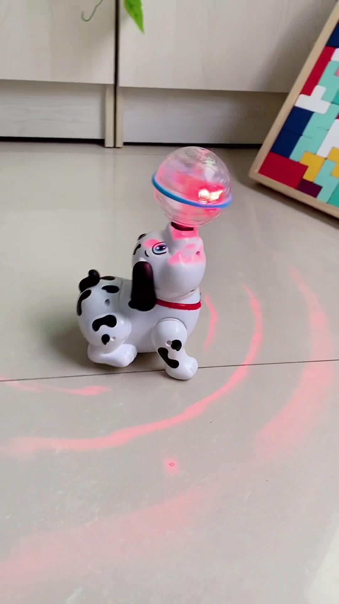 这个顶球跳舞小狗太好玩了!会唱歌跳舞,还能表演顶球,宝宝爱不释手哦...