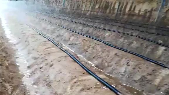 农业灌溉微喷带灌溉视频效果