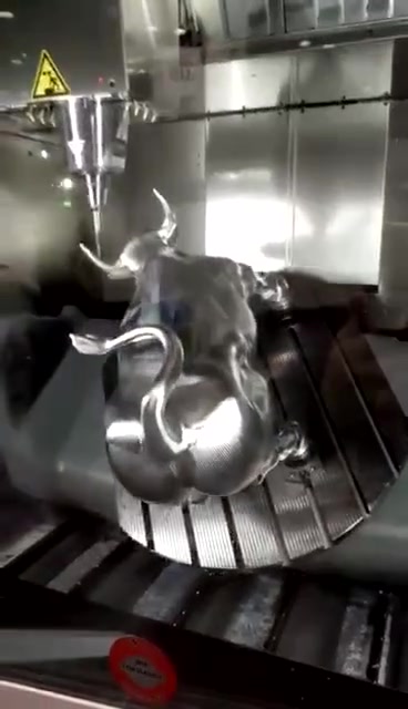 国货当自强,国产五轴联动机床现在技术突飞猛进,就像这头牛一样