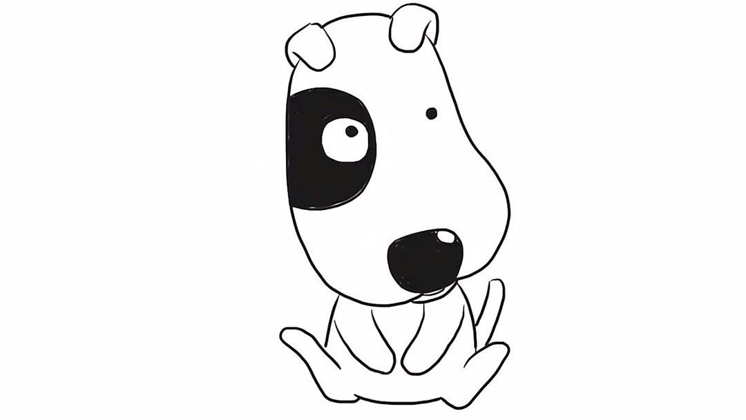 可爱的小狗 儿童亲子简笔画