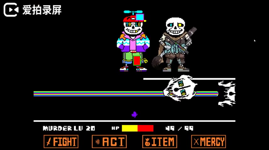 Ink!sans fight0.39最新版1阶段初见不按g通过