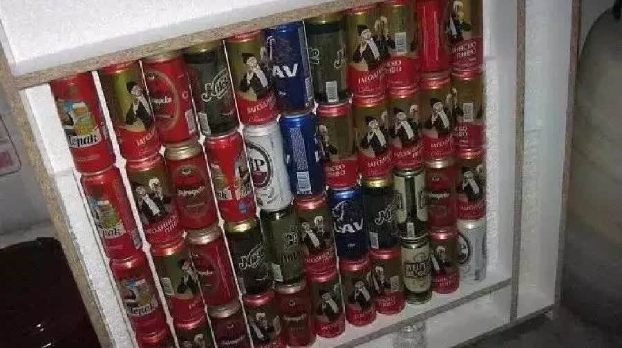 用废弃的啤酒罐,做成不用电的暖气,升温50度