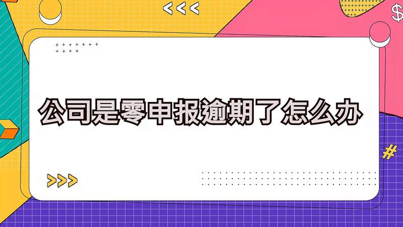 公司是零申报逾期了怎么办